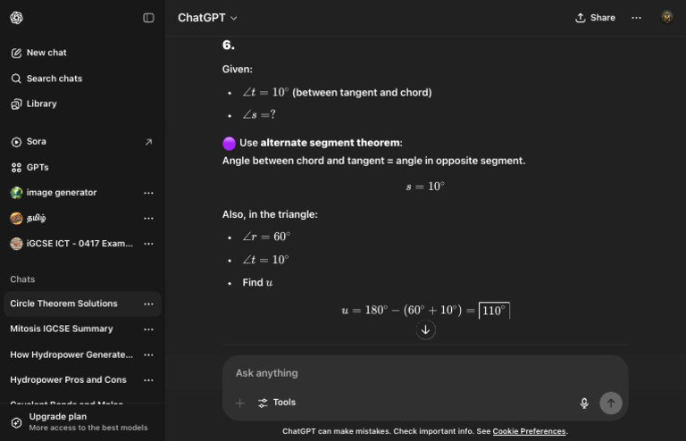 Circle Theorem Solutions | PDF