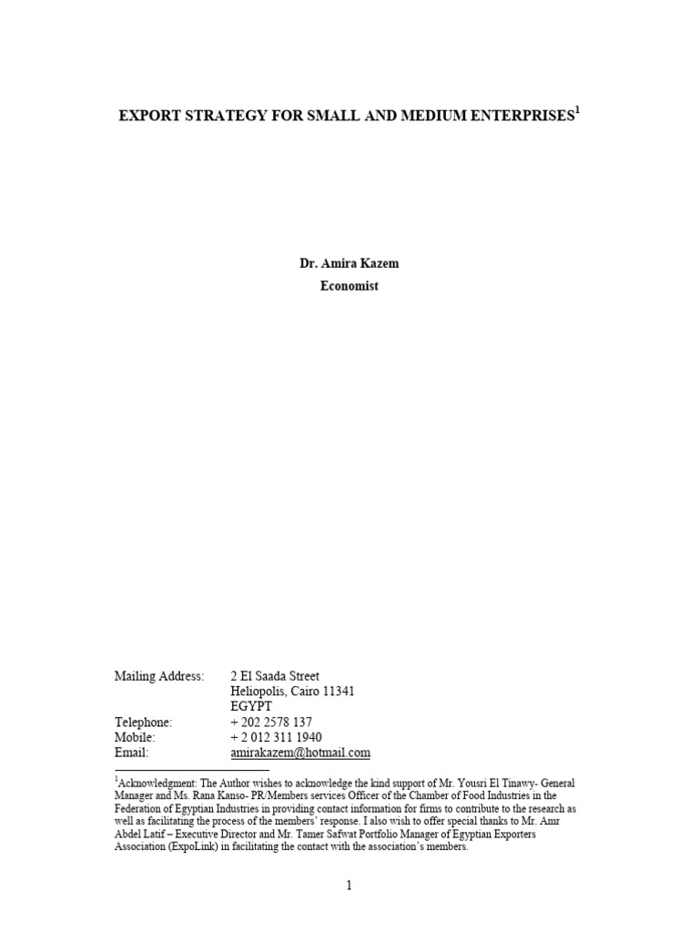 FR2 EMO 001 Amira Kazem | PDF | Market (Economics) | Entrepreneurship