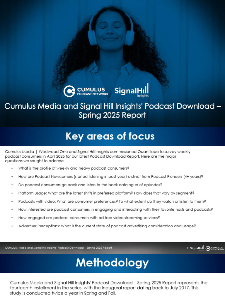 Cumulus Media and Signal Hill Insights Podcast Download Spring 2025 WWO ...