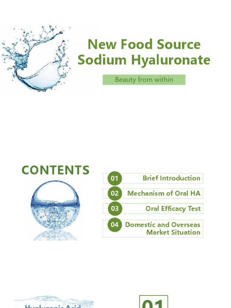 Sodium Hyaluronate: Benefits & Market Insights | PDF | Cartilage