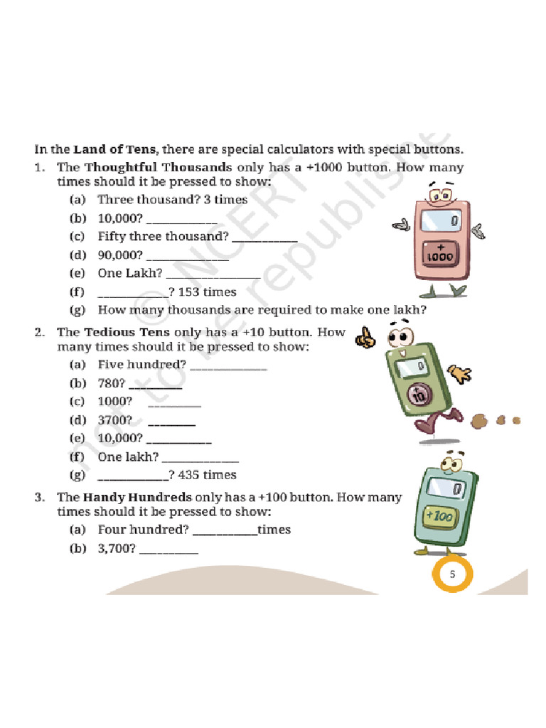 Numbers Land of Tens - Notes | PDF