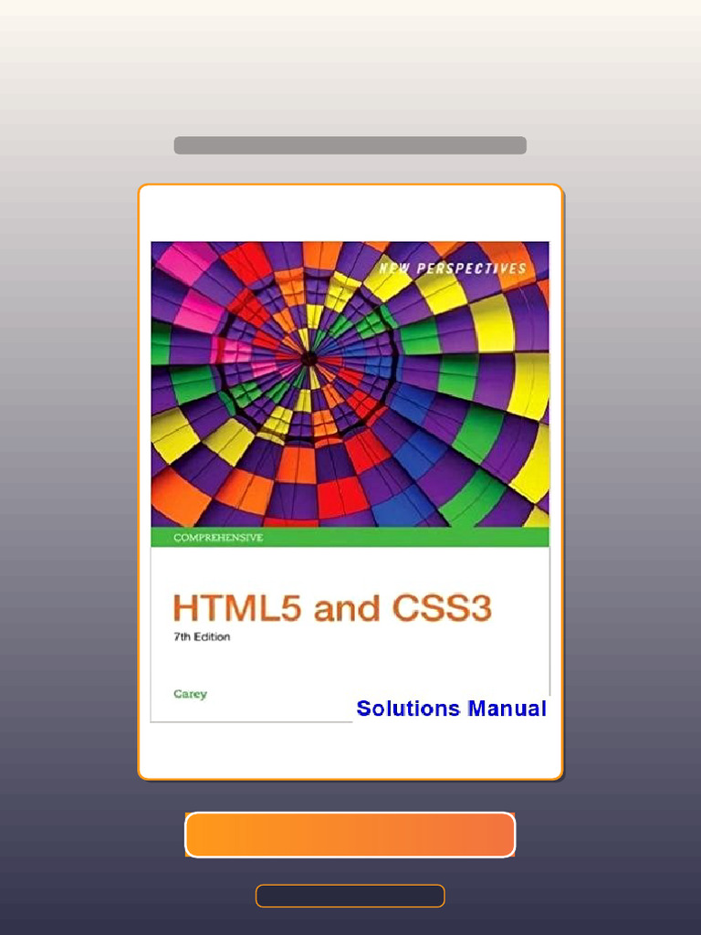 New Perspectives HTML5 and CSS3 Comprehensive 7th Edition Carey Ebook ...