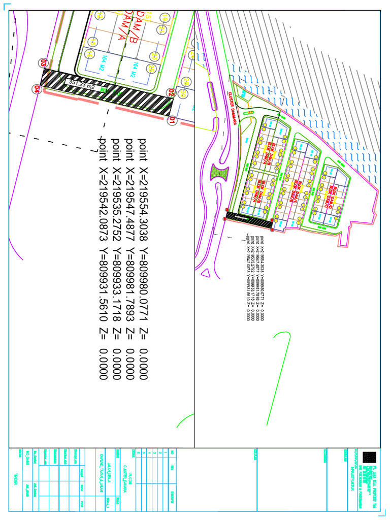 Area Measurement and Coordinates Data | PDF