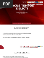Locus dan Tempus Delicti dalam Hukum Pidana | PDF