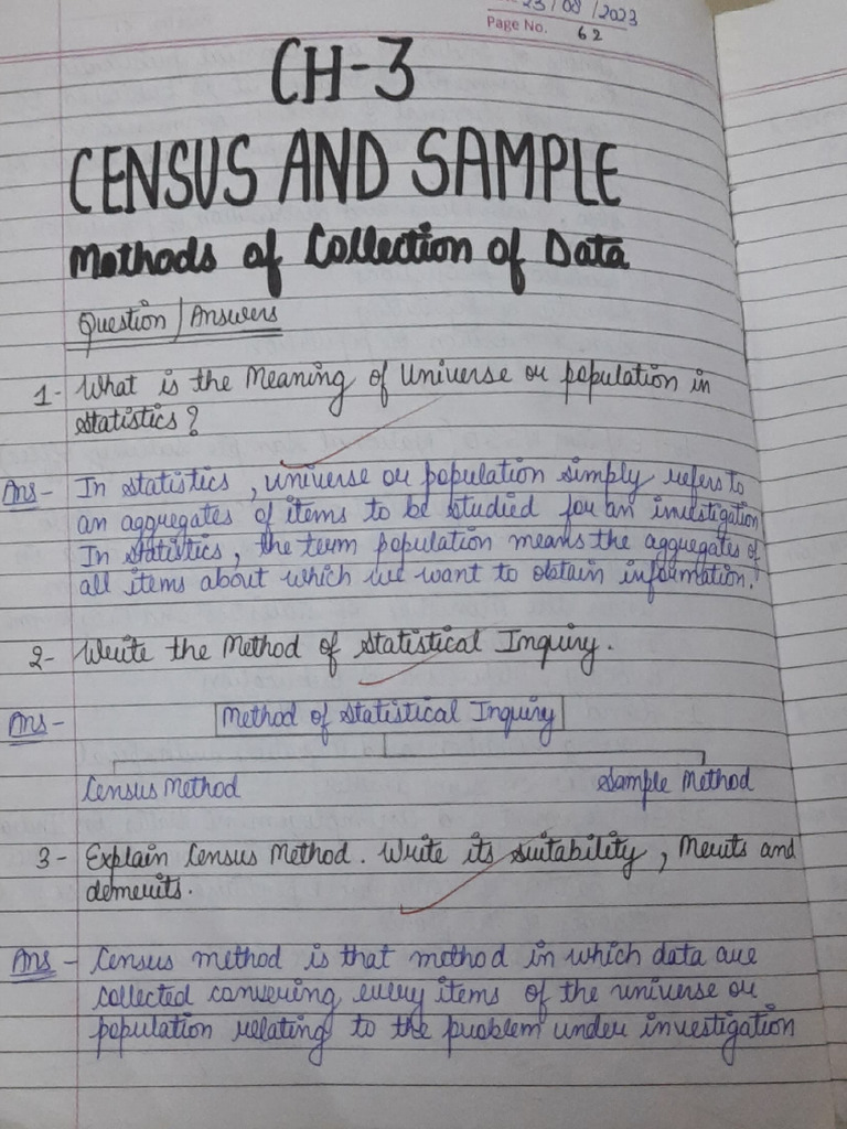 Census and Sample | PDF