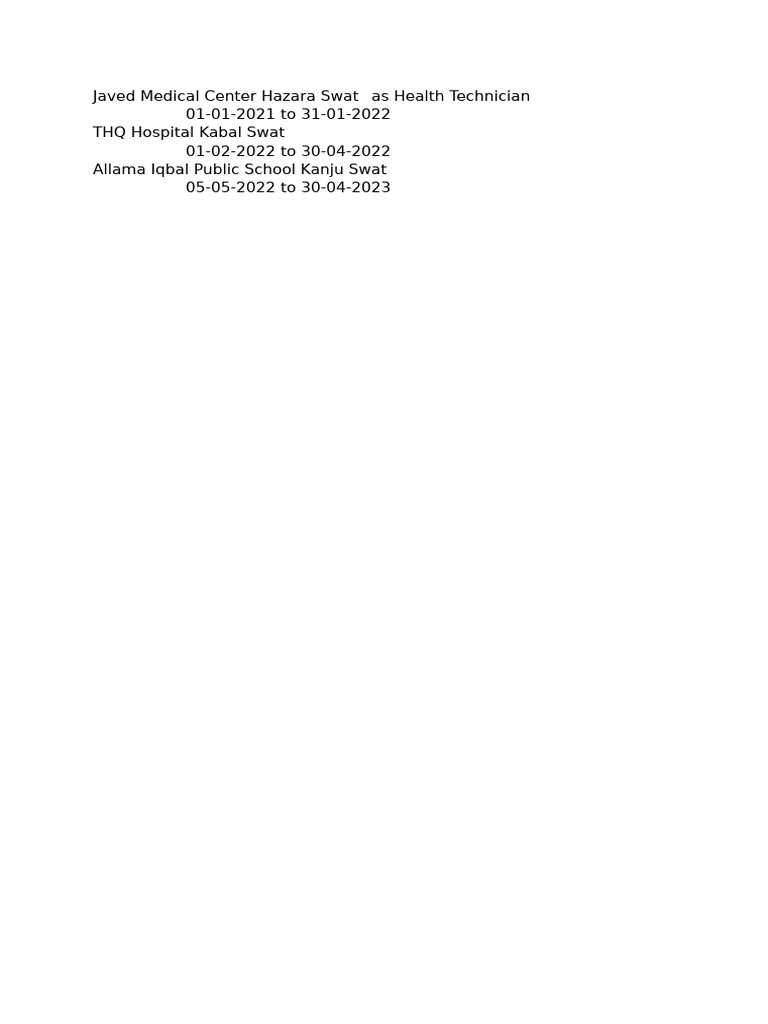 Samina Experience | PDF