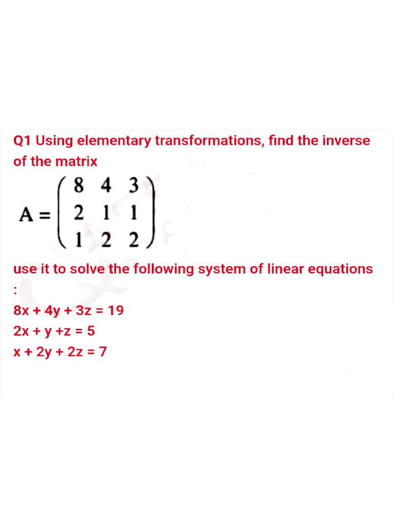 Matrix Test | PDF