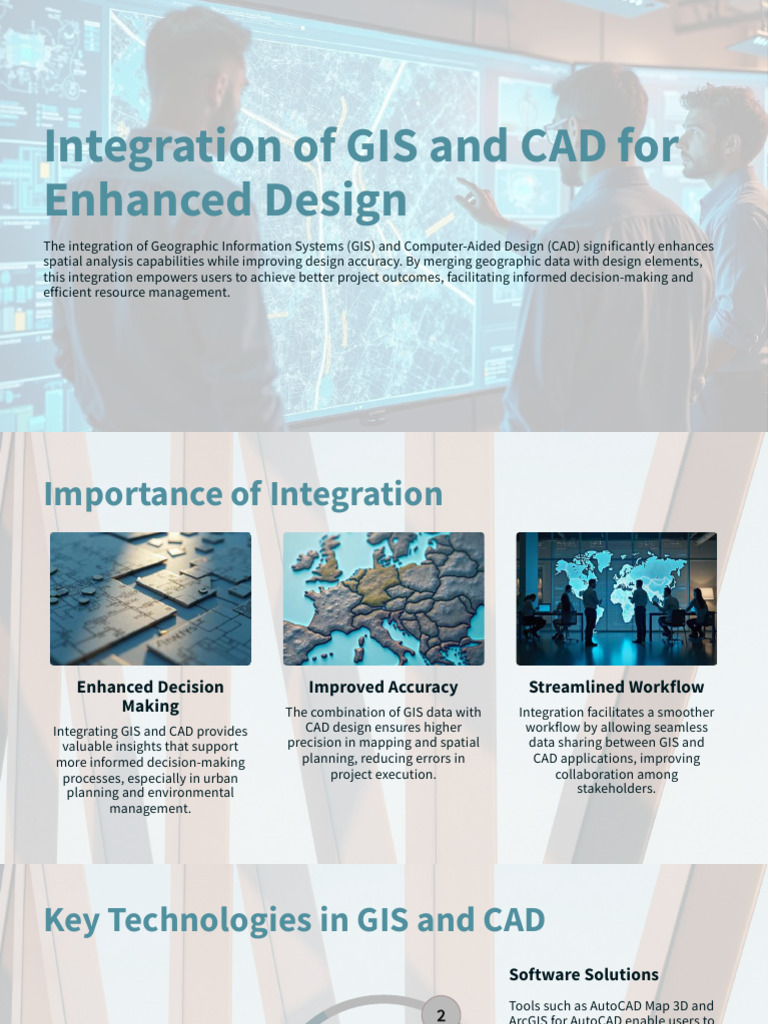 Integration of GIS and CAD Fo | PDF | Geographic Information System | Computer Aided Design