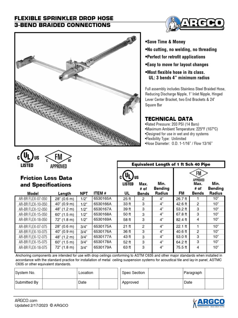 Flexible Sprinkler Drop Hose Overview | PDF | Pipe (Fluid Conveyance ...