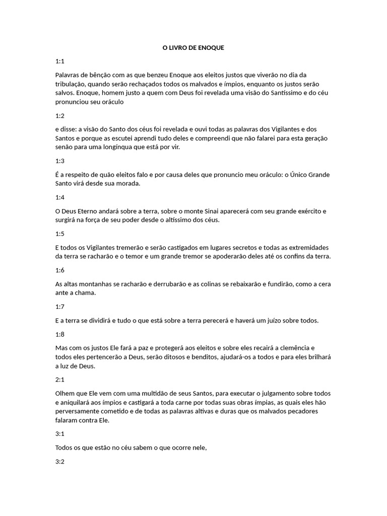 O Livro de Enoque | PDF | Anjo | Céu