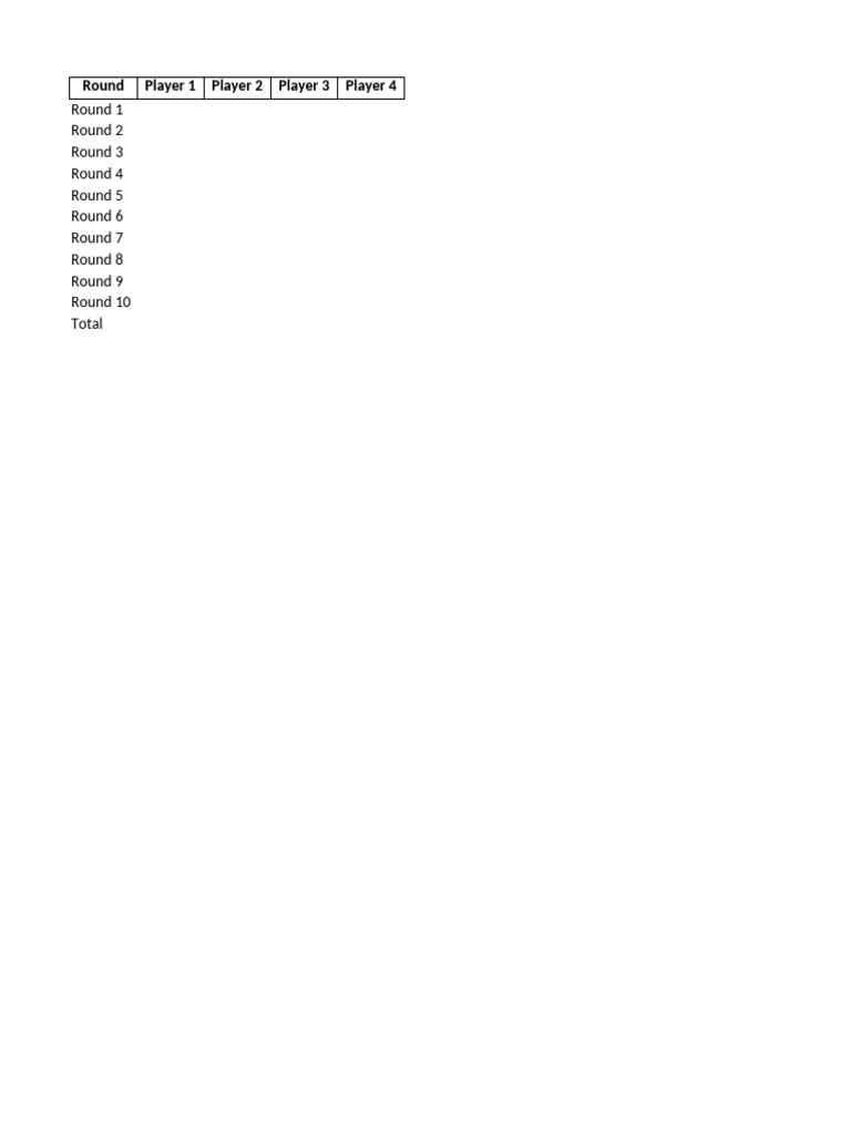 Dominoes Scoreboard | PDF