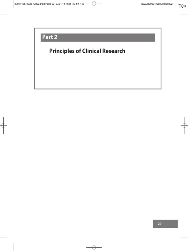 Principles of Clinical Research | PDF | Medical Diagnosis | Sensitivity ...