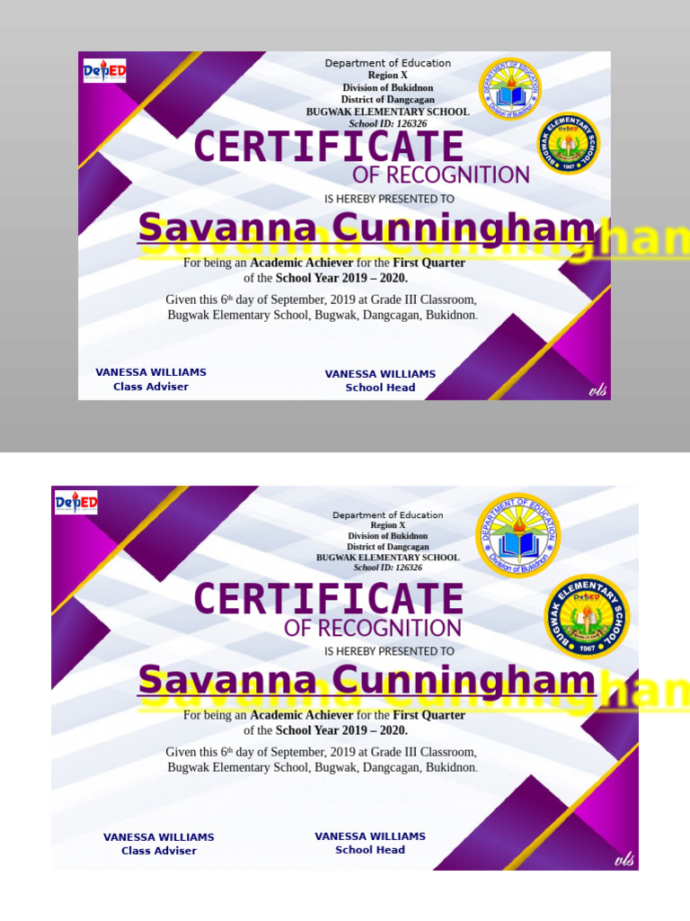 Recognition Certificate | PDF