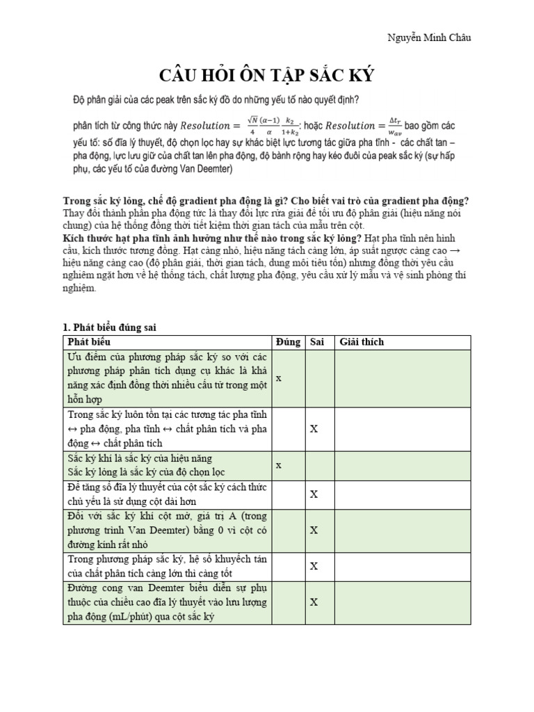 CC Chromatography Questions | PDF