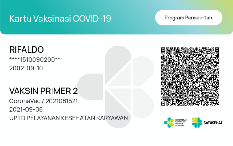 Sertifikat Vaksin 2 | PDF