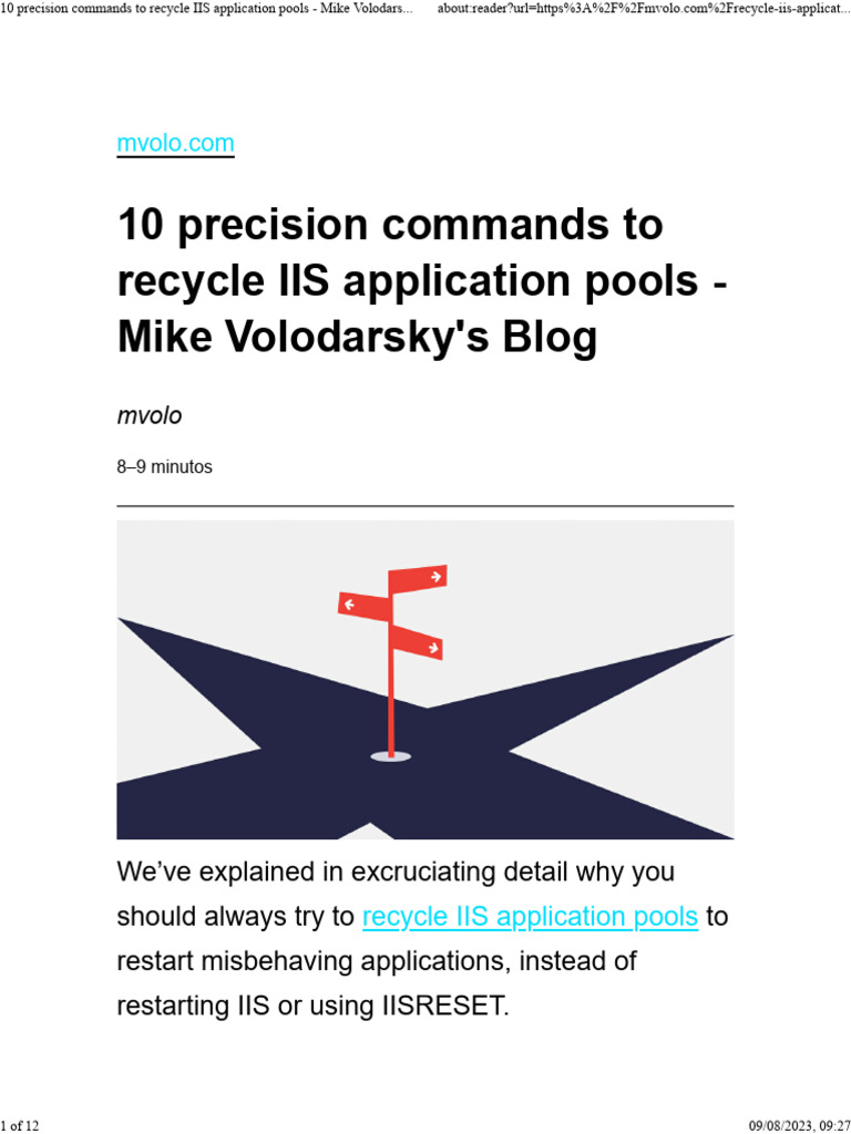 10 Precision Commands To Recycle IIS Application Pools - Mike ...