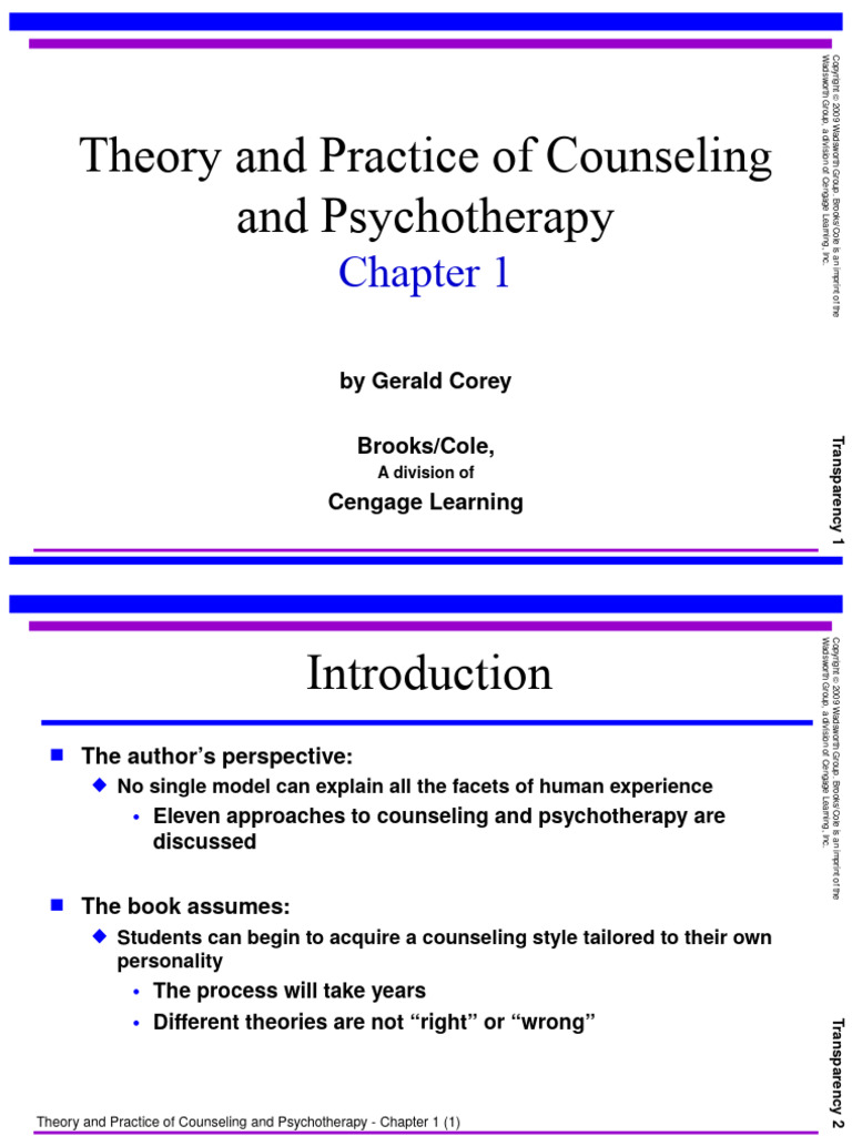 Corey Summary | PDF | Psychotherapy | Counseling Psychology