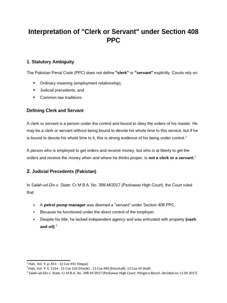 Understanding Section 408 PPC Roles | PDF | Fiduciary | Precedent
