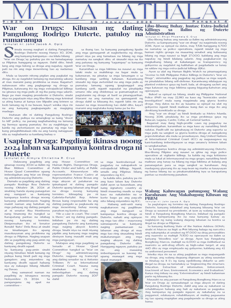 War On Drugs Newspaper | PDF