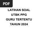 Latihan Soal Try Out PPG Daljab 2025 | PDF