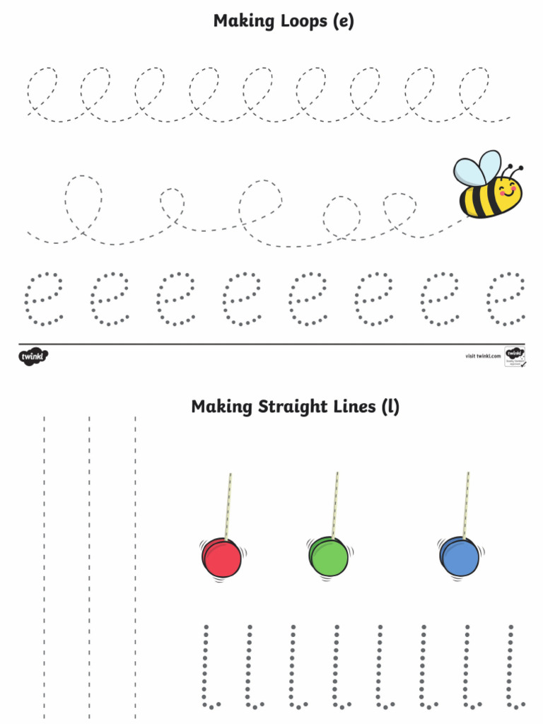 Pencil Control Activity Sheets | PDF