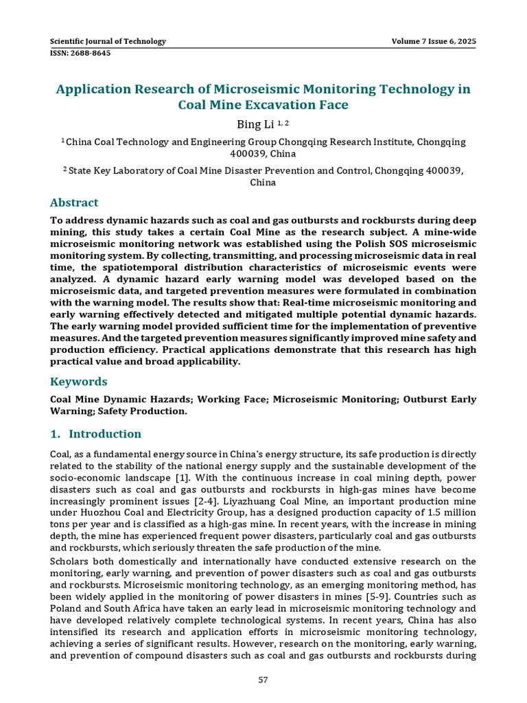 Microseismic Monitoring in Coal Mining | PDF | Mining | Coal Mining