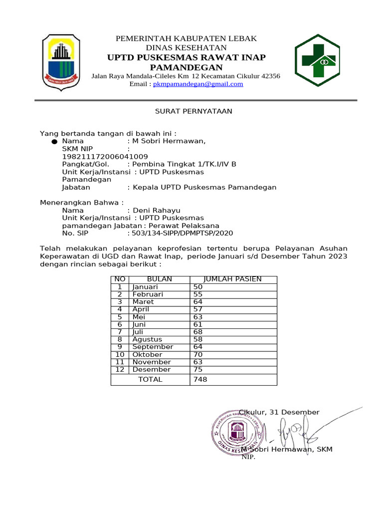 Form Pelayan DENI | PDF