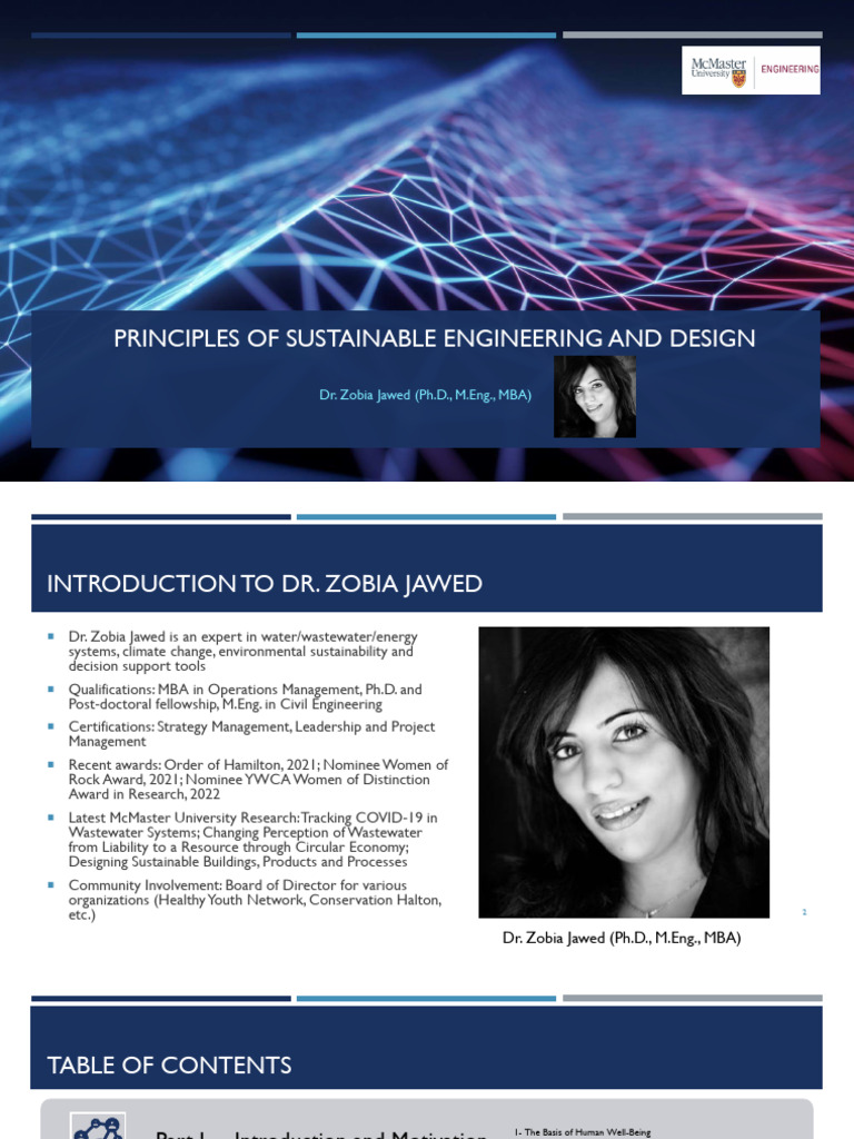 Lecture Slides - Principles of Sustainable Engineering and Design ...