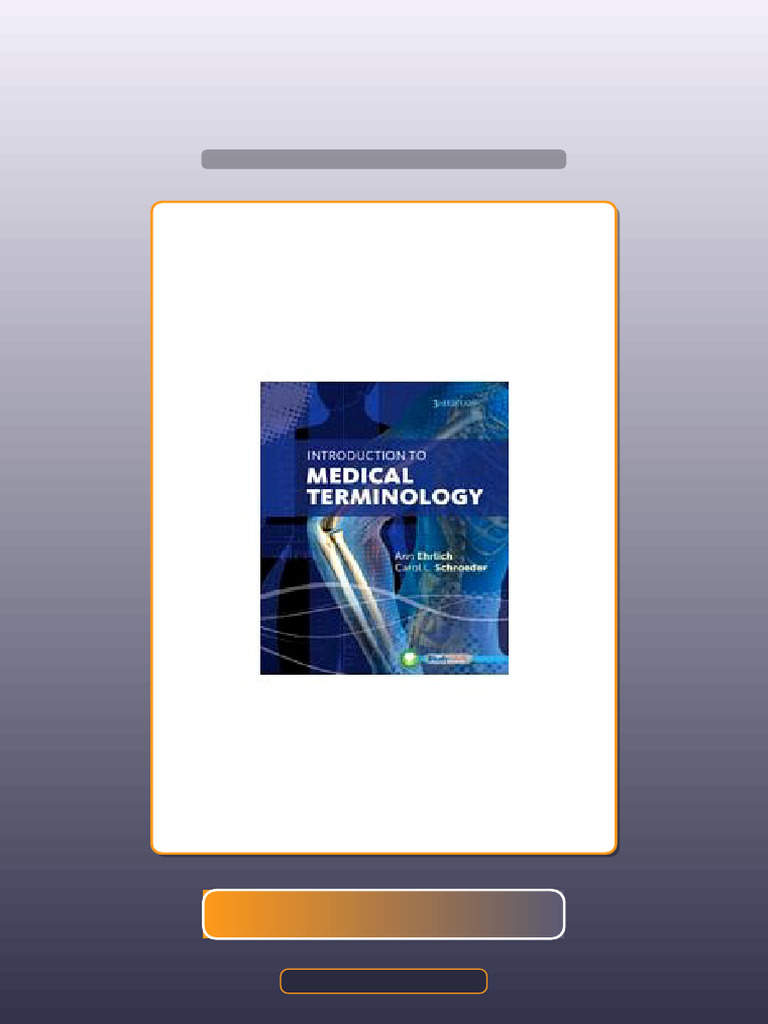 Introduction To Medical Terminology 3rd Edition by Ehrlich Ebook and ...