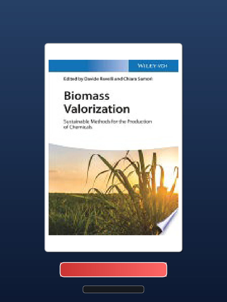Biomass Valorization Sustainable Methods For The Production of Chemicals Davide Ravelli Digital ...