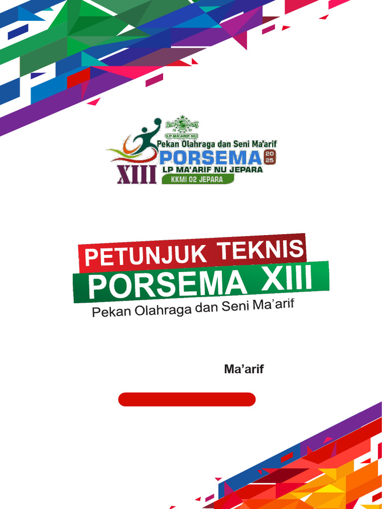 Petunjuk Teknis PORSEMA XIII 2025 | PDF
