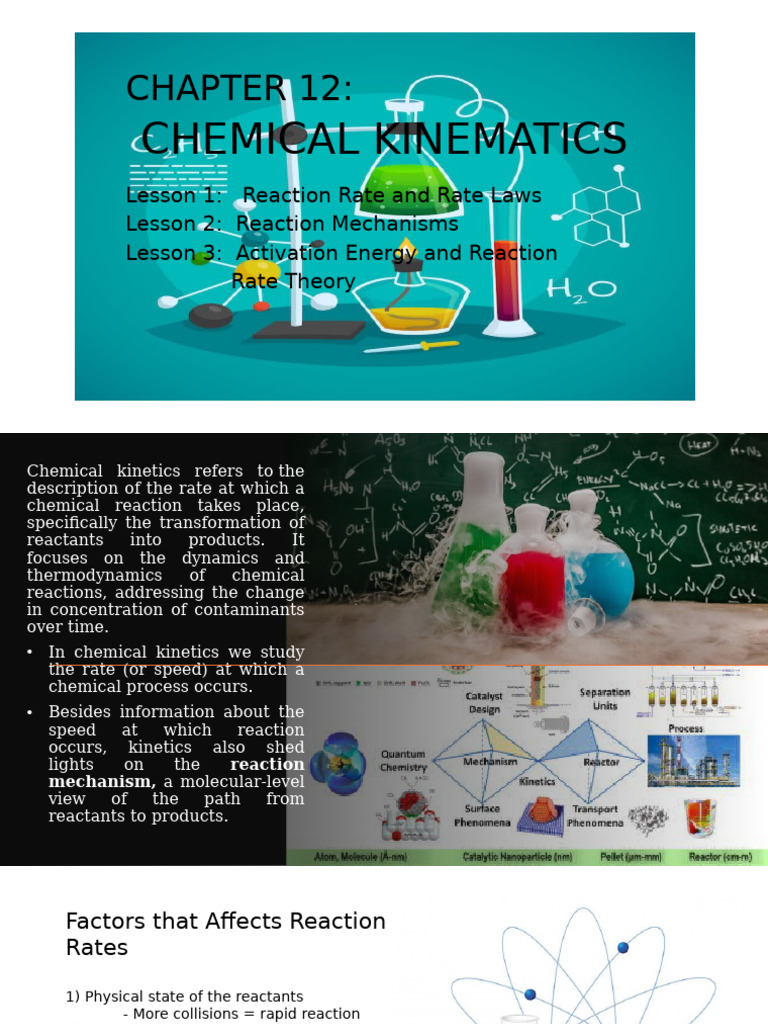 Chemical Kinetics: Rates and Mechanisms | PDF | Reaction Rate ...