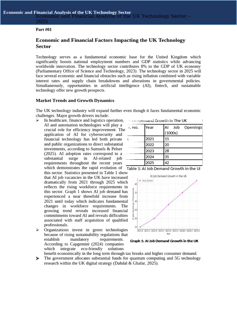 UK Tech Sector Economic Analysis 2025 | PDF | Regulatory Compliance ...
