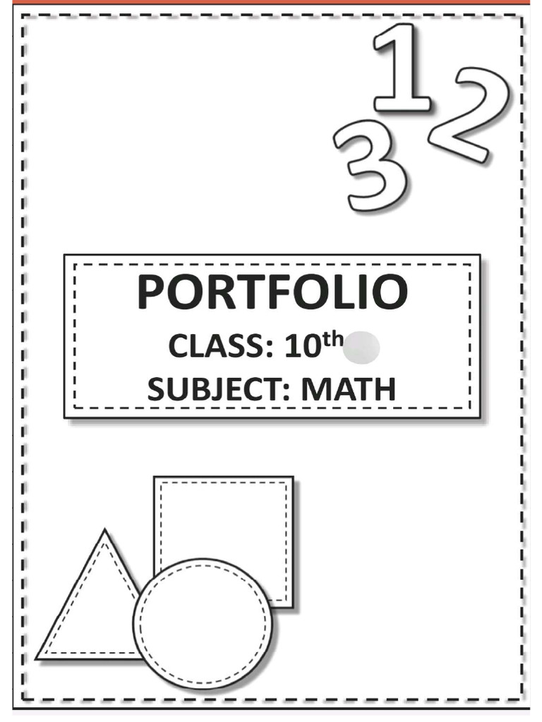 Maths Portfolio For Class X | PDF