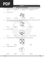 Worksheet Class 9 Circles | PDF