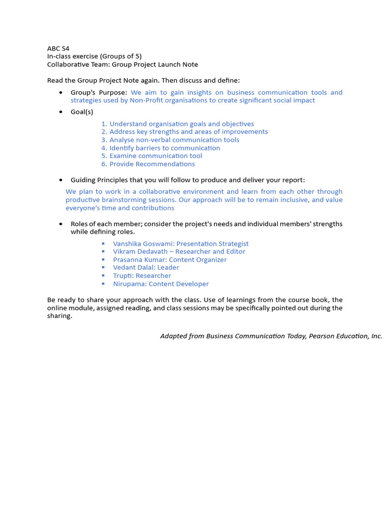 Non-Profit Communication Project Plan | PDF