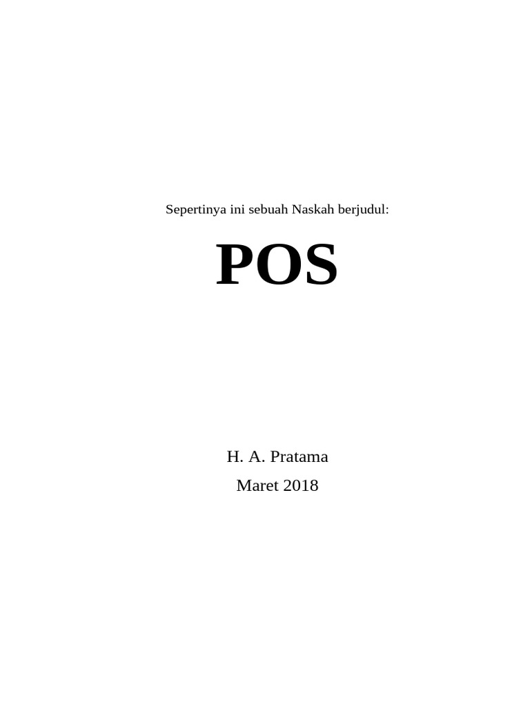 POS (Final) - 2018 | PDF