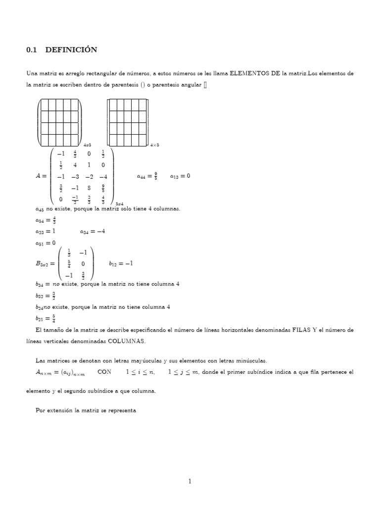 Clase 14 de Marzo 2025 Matrices | PDF | Matriz (Matemáticas) | Teoría del operador
