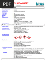 Nitrogen Safety Data Sheet (SDS) | PDF | Breathing | First Aid