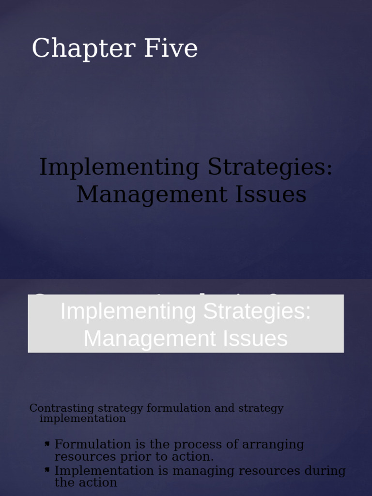 UNIT - 5 Strategy Implementation | PDF | Strategic Management | Performance Indicator