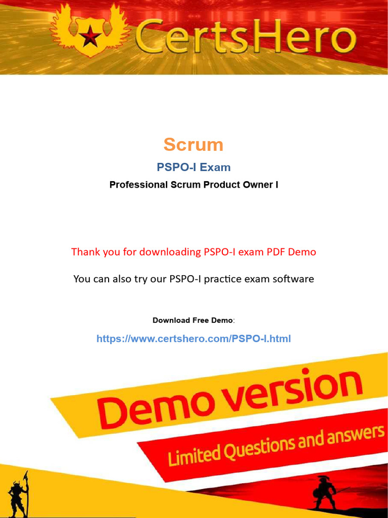PSPO-I Exam Questions & Answers Guide | PDF | Scrum (Software ...