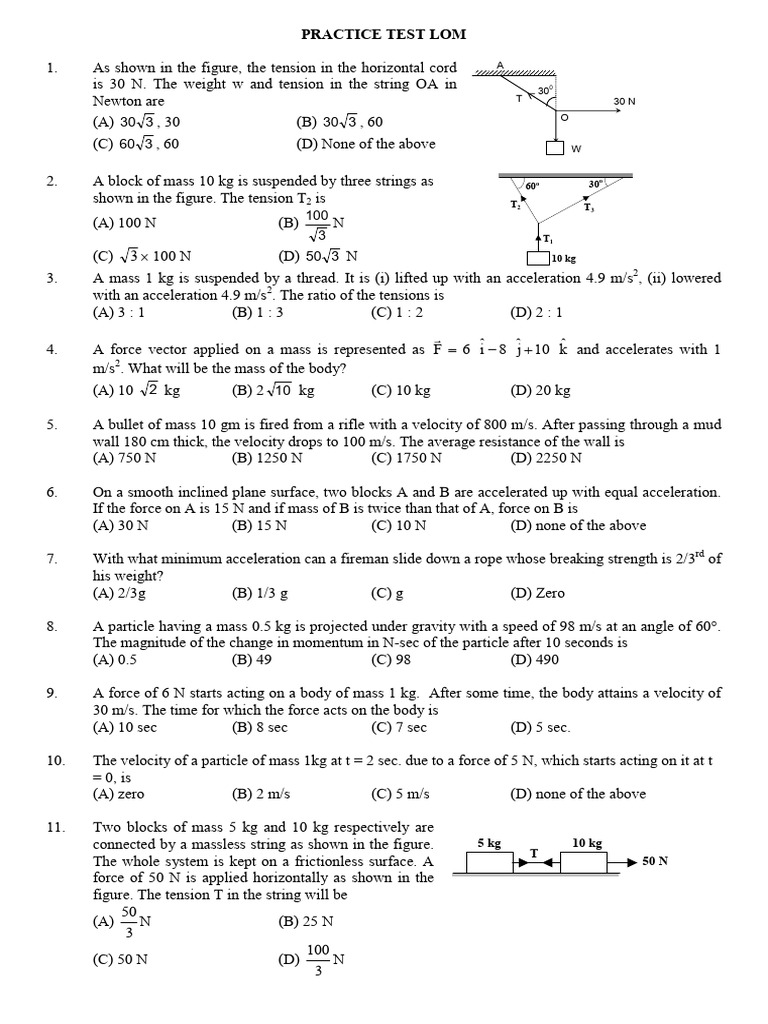 Fireman Acceleration and Tension Problems | PDF | Force | Tension (Physics)