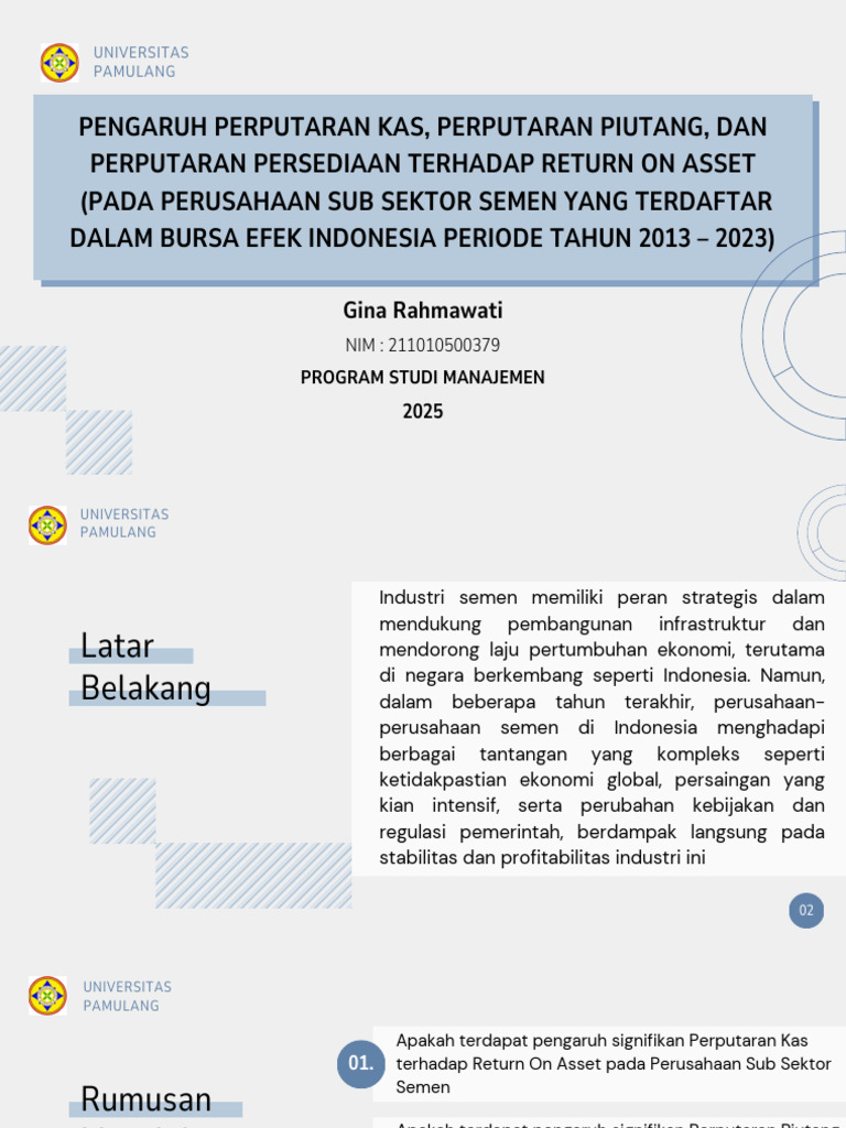 Contoh PPT Skripsi | PDF