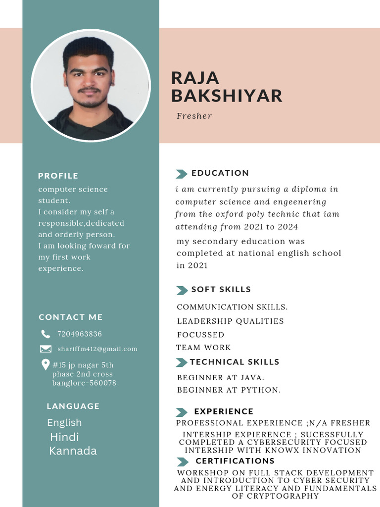 White Simple Student CV Resume | PDF