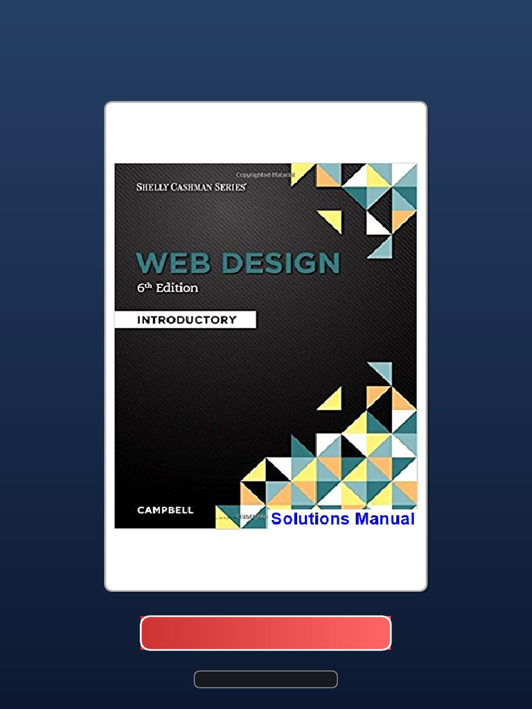 Web Design Introductory 6th Edition Campbell Digital Access | PDF | Multiple Choice | Science