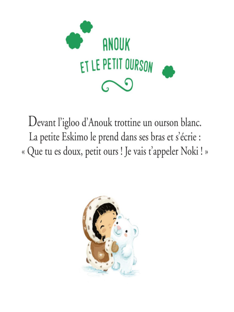 Anouk Et Le Petit Ourson | PDF