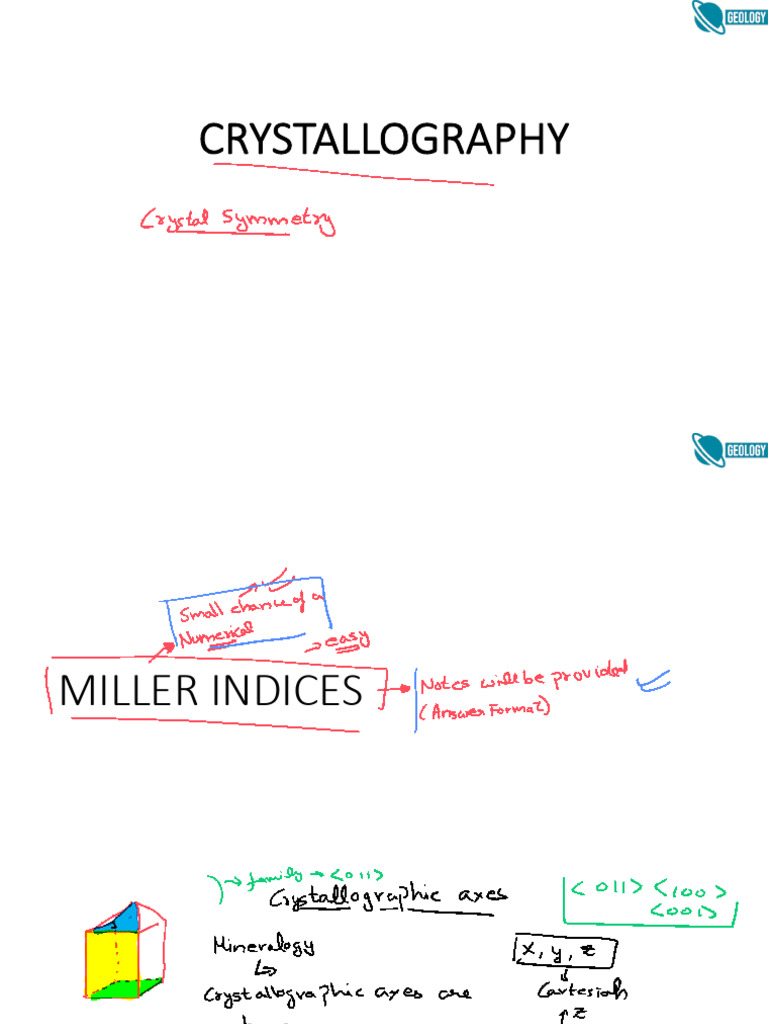 Crystallography | PDF | Rotation | Crystal Structure