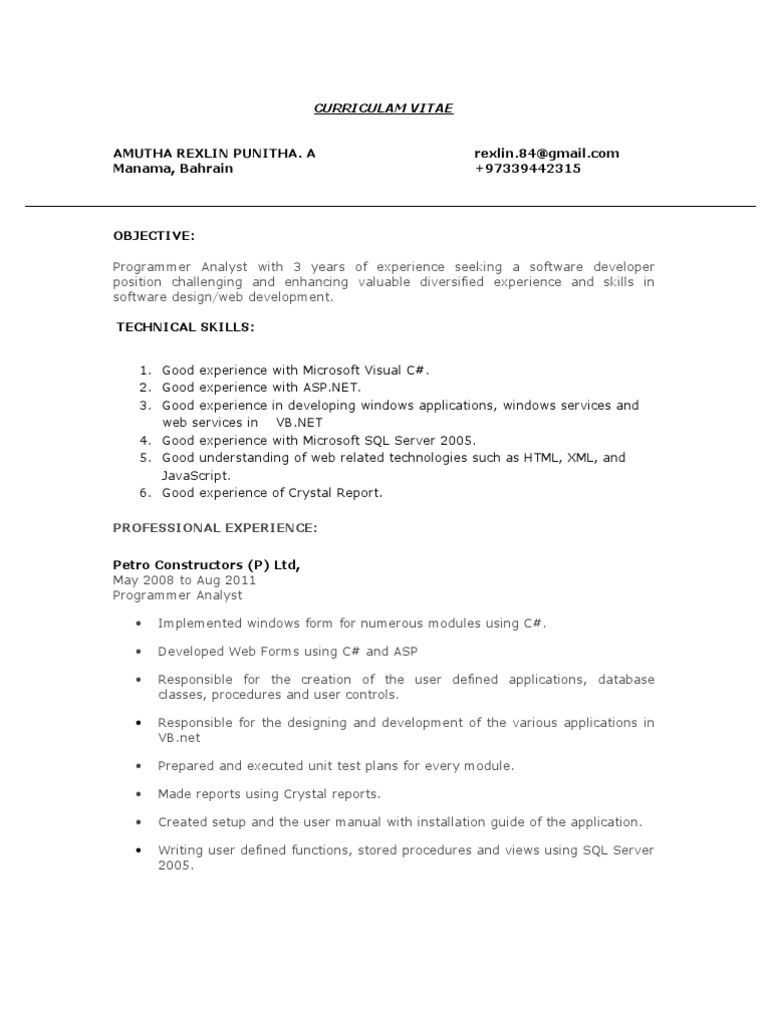 Programmer | PDF | Microsoft Sql Server | C Sharp (Programming Language)