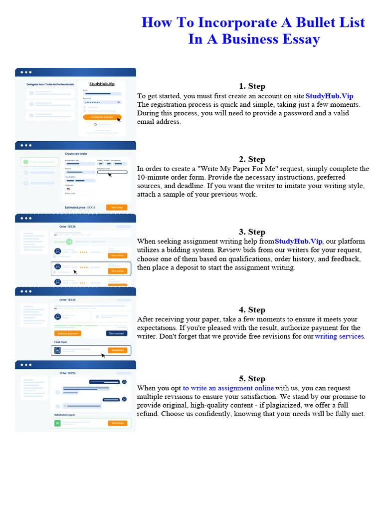How To Incorporate A Bullet List in A Business Essay | PDF | Matrix ...