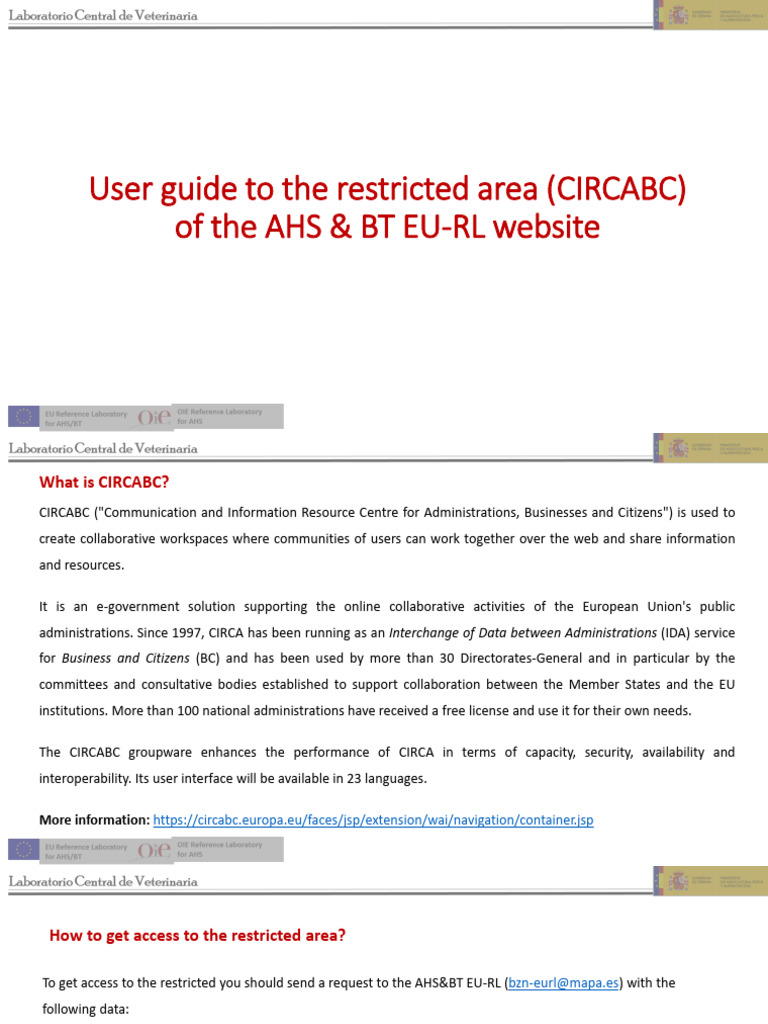 CİRCABC Guiadeusuariopararegistroyaccesoacircab - tcm30-571744 | PDF | Information Technology ...